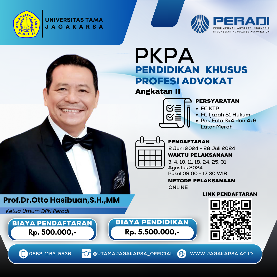 Pendaftaran Pendidikan Khusus Profesi Advokat Kerja Sama Perhimpunan ...